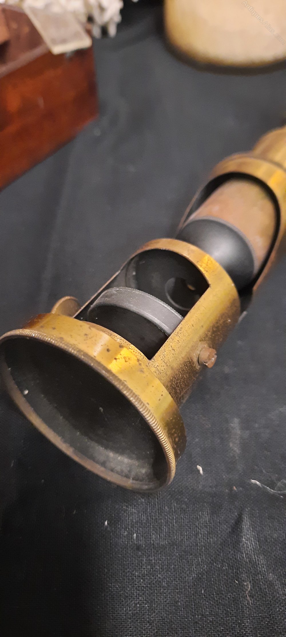 Antiques Atlas - Students Brass Microscope