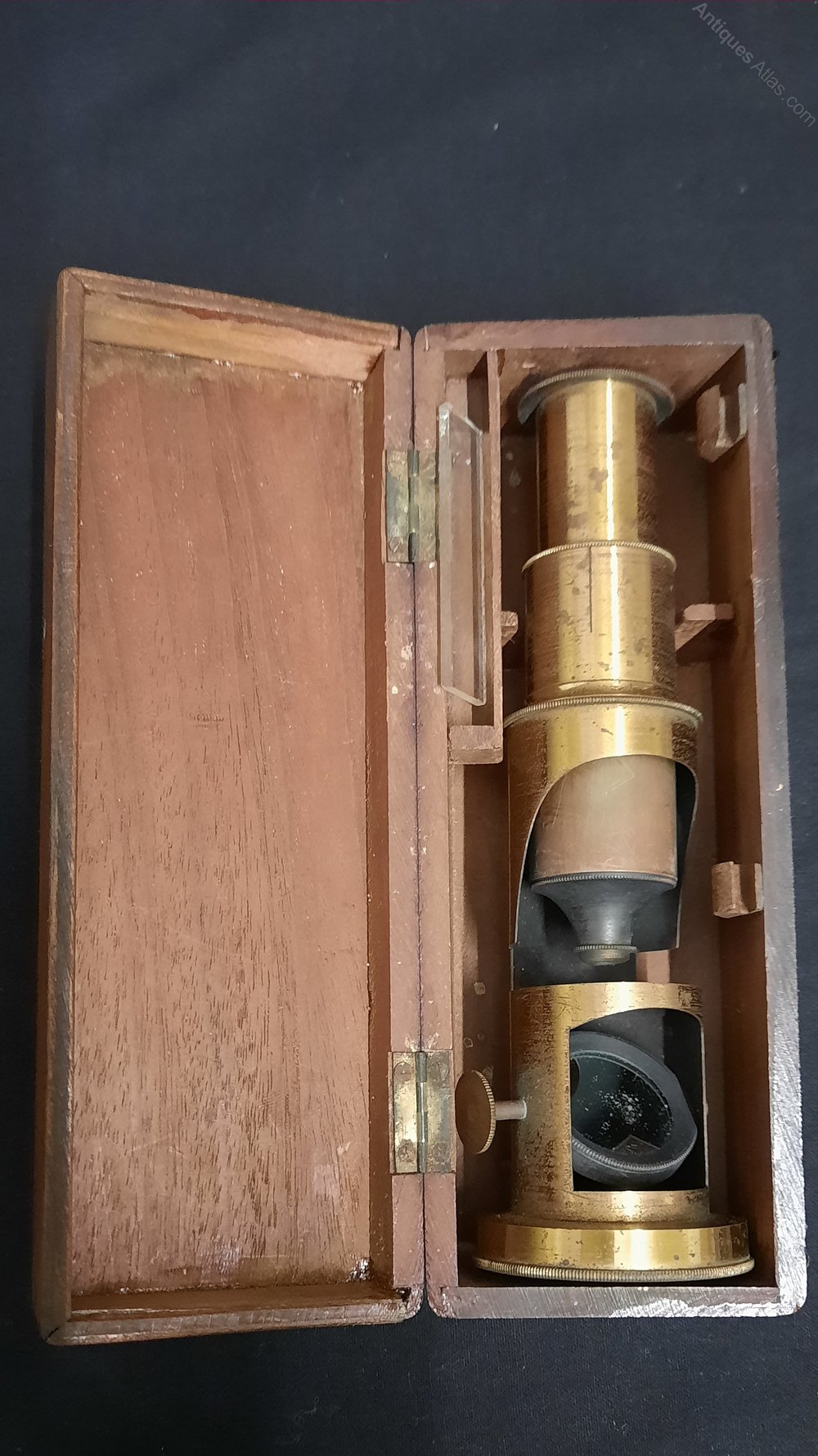 Antiques Atlas - Students Brass Microscope