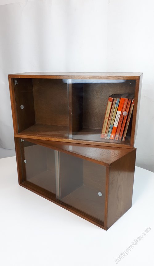 Antiques Atlas - Unix Pair Of Oak Units as488a507