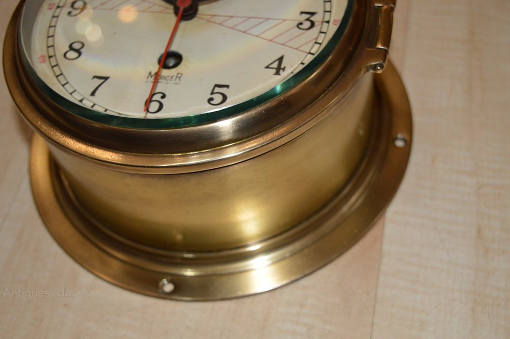 Antiques Atlas - Mercer Ships Type Radio Room Clock as579a1864