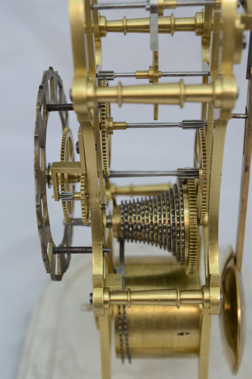 Antiques Atlas - Victorian 6 Spoke Skeleton Clock