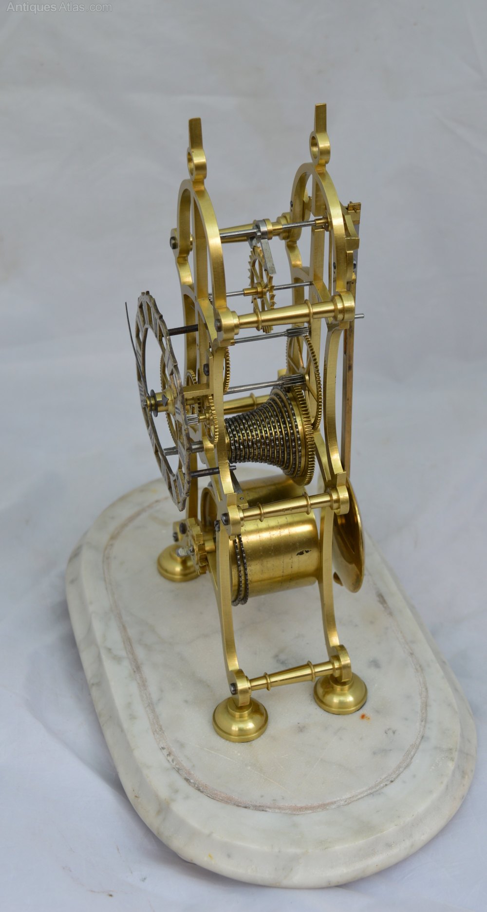 Antiques Atlas - Victorian 6 Spoke Skeleton Clock