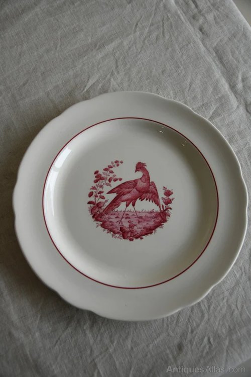 Antiques Atlas - 6 X Copeland Spode Red Pheasant Dinner Plates