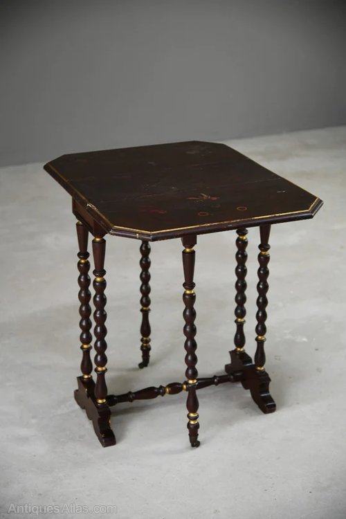 Antique Drop Leaf Side Table. - Antiques Atlas