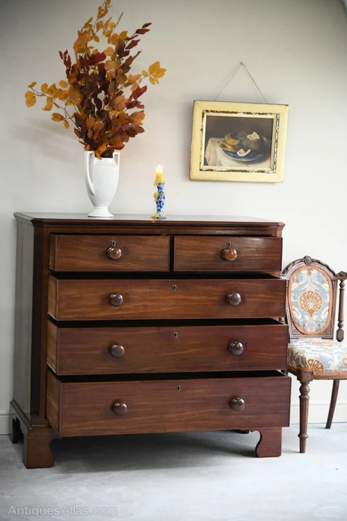 Antique Mahogany Chest Of Drawers - Antiques Atlas