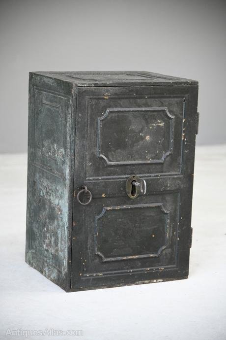 Antiques Atlas - Antique Black Metal Safe