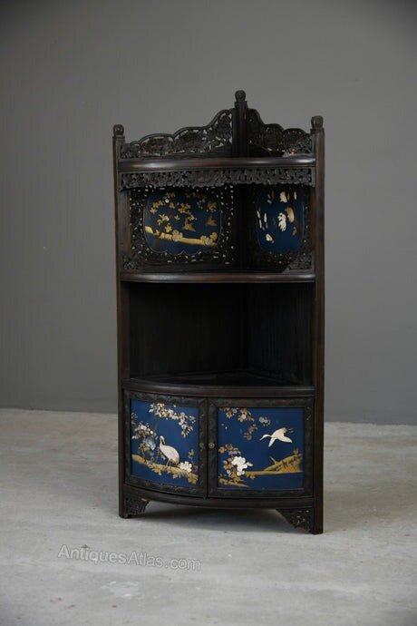 Antique Japanese Corner Cabinet as818a4163 / 8118483 - Antiques Atlas