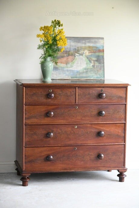 Antique Mahogany Chest Of Drawers - Antiques Atlas