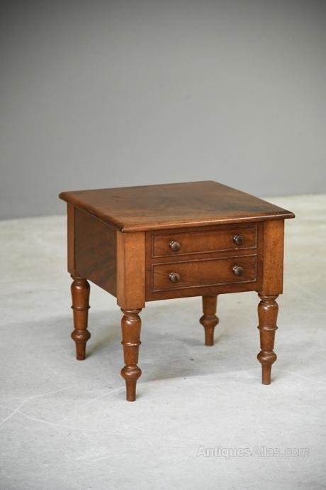 Antique Mahogany Commode Side Table - Antiques Atlas