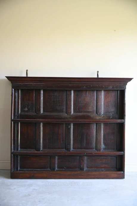 Antique Rustic Oak Plate Rack - Antiques Atlas