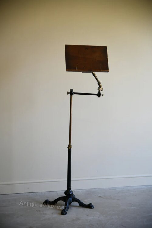Antique Victorian Adjustable Reading Stand as818a4525 / 952539 ...