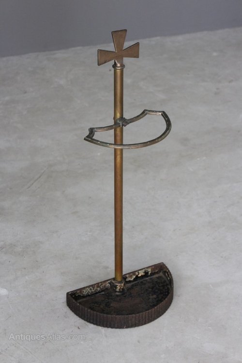 Brass Ecclesiastical Stick Stand - Antiques Atlas