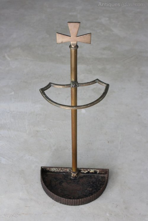 Brass Ecclesiastical Stick Stand - Antiques Atlas