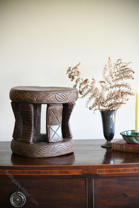Carved African Stool - Antiques Atlas