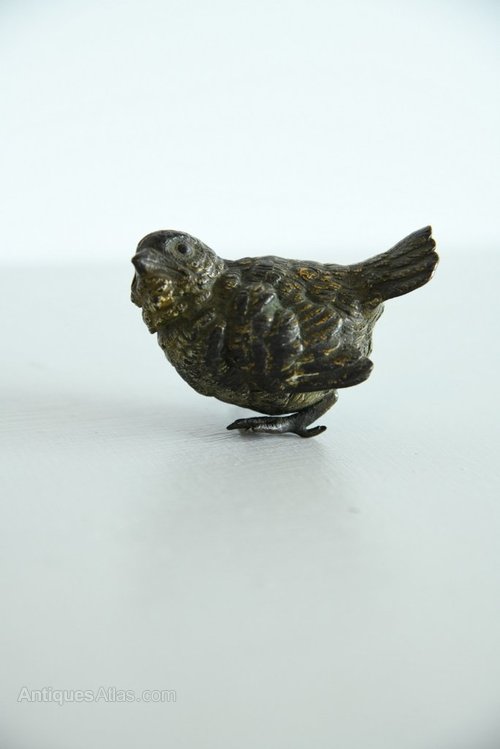 Antiques Atlas - Cold Painted Bronze Bird