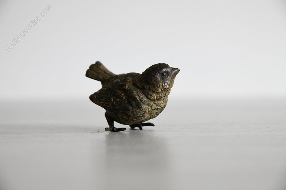 Antiques Atlas - Cold Painted Bronze Bird