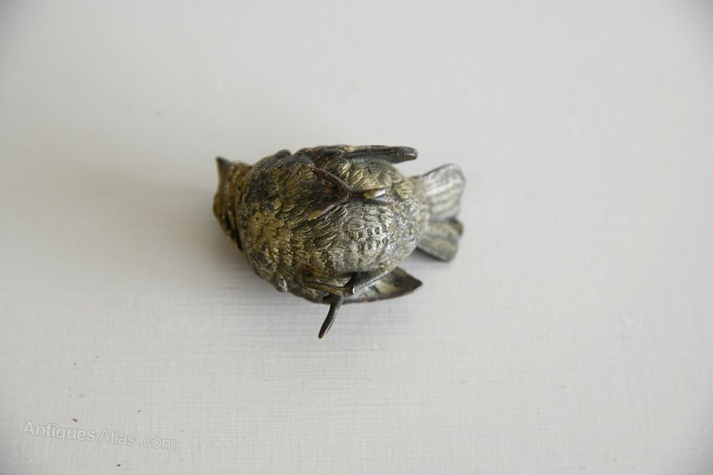 Antiques Atlas - Cold Painted Bronze Bird