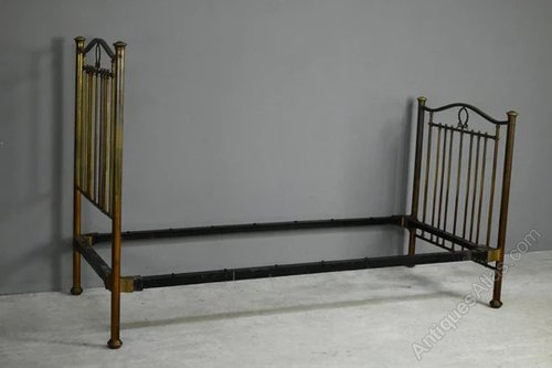 EDWARDIAN SINGLE BRASS BED FRAME - Antiques Atlas