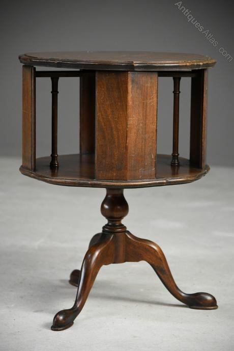 Georgian Style Revolving Library Table - Antiques Atlas