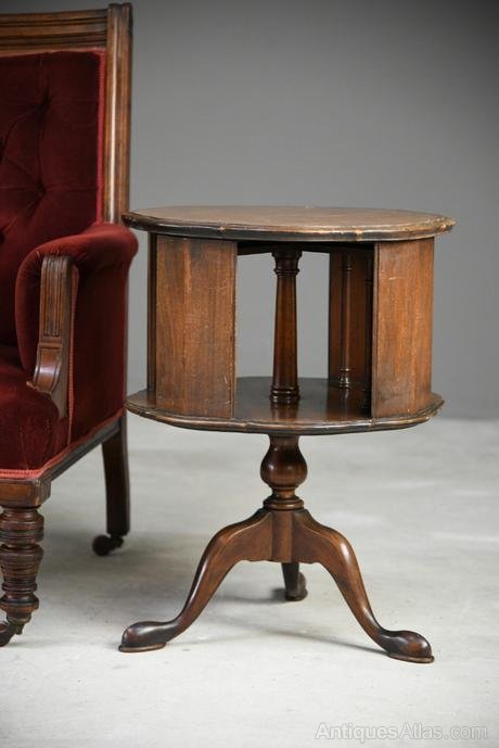 Georgian Style Revolving Library Table - Antiques Atlas