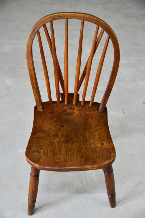 Hoop & Stick Back Kitchen Chair - Antiques Atlas