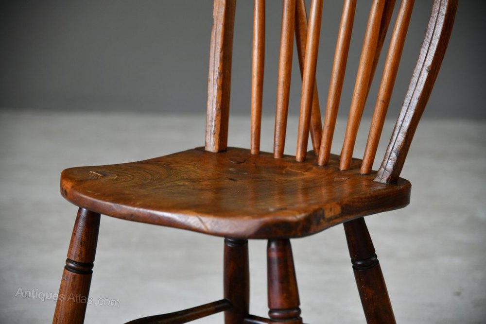 Hoop & Stick Back Kitchen Chair - Antiques Atlas