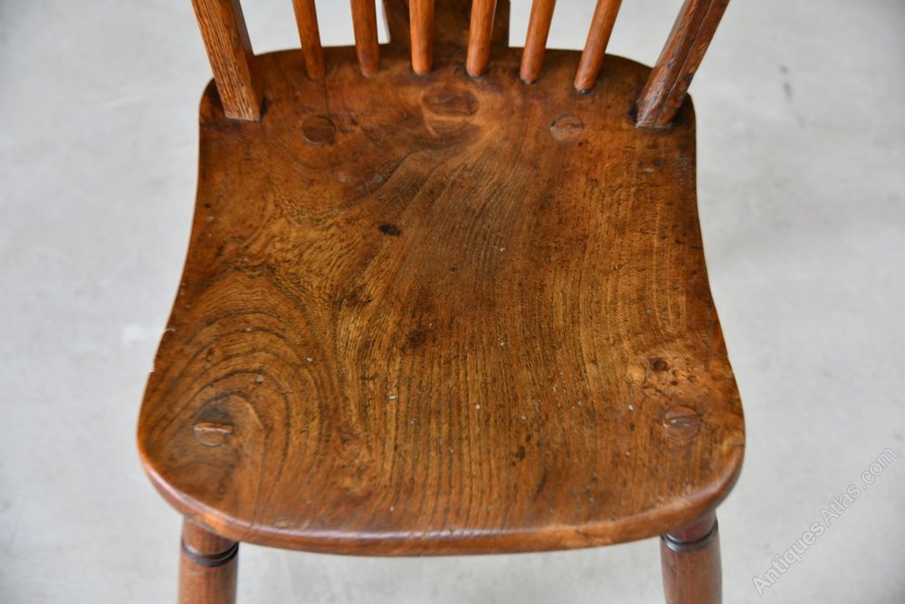 Hoop & Stick Back Kitchen Chair - Antiques Atlas