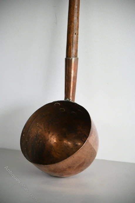 Antiques Atlas - Large Antique Hammered Copper Ladle
