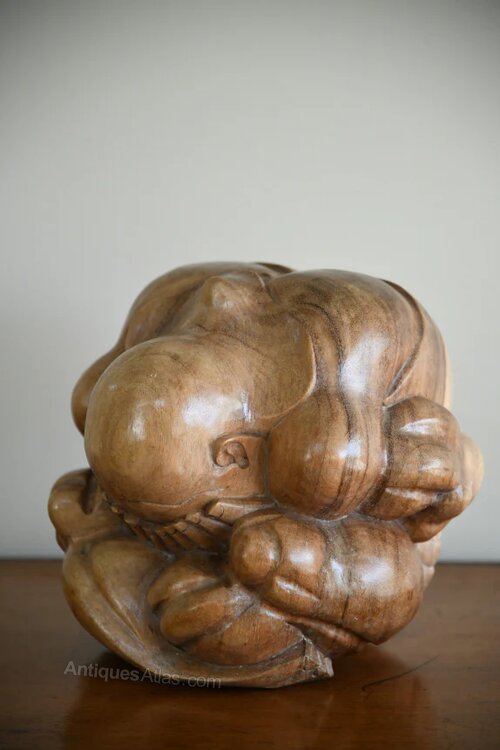 Antiques Atlas - Large Carved Weeping Buddha as818a4435 / 1678106