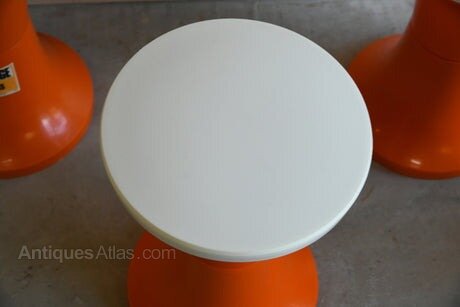 Antiques Atlas - Set 4 Retro Orange Plastic Stools By Judge as818a4224 ...