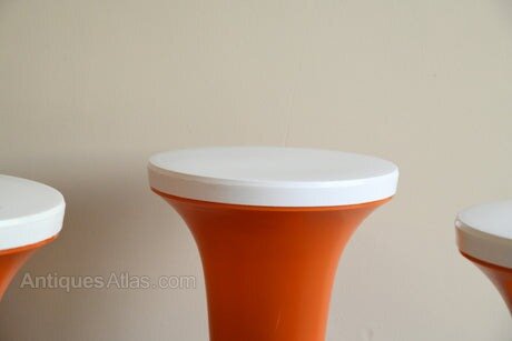 Antiques Atlas - Set 4 Retro Orange Plastic Stools By Judge as818a4224 ...