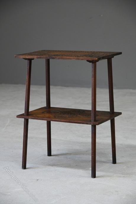 Small Oak Two Tier Table - Antiques Atlas