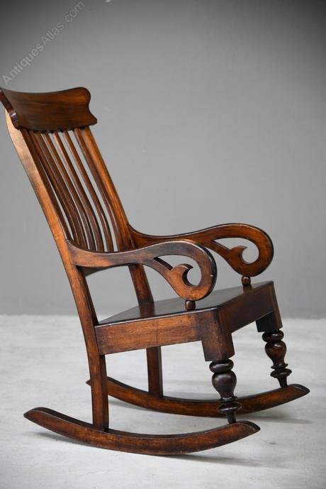 Victorian Mahogany Rocking Chair - Antiques Atlas