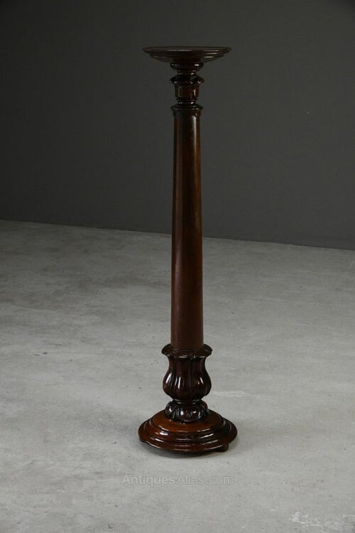 Victorian Mahogany Torchere - Antiques Atlas
