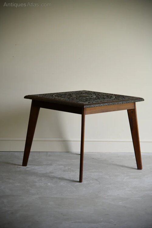Vintage Carved Indian Square Coffee Table as818a4493 / 3128425 ...
