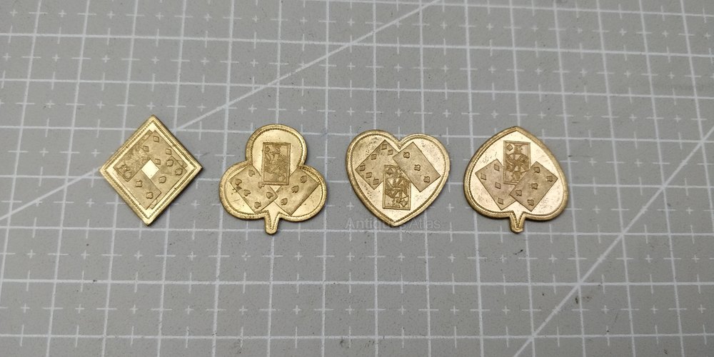 Antiques Atlas - Antique Gaming Counters 4 Suits Trump Tokens