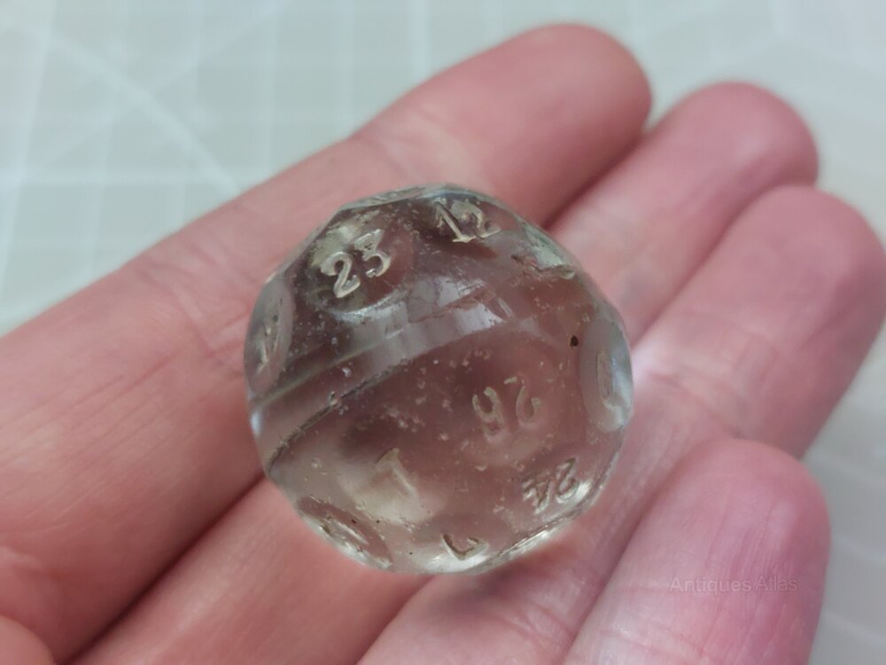 Antiques Atlas - Vintage Czech Glass 32 Sided Die Crystal Ball Dice ...