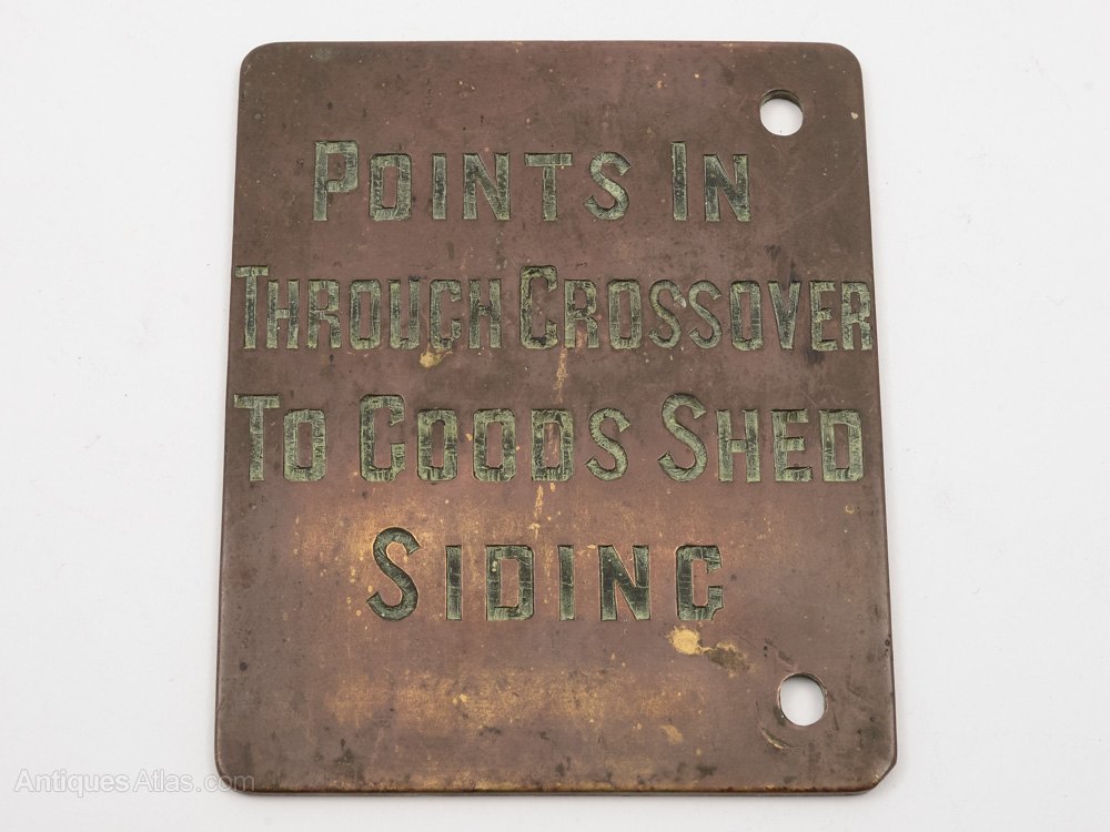 Antiques Atlas - Victorian Brass Railway Signal Box Plaque