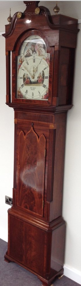 Antiques Atlas - Mahogany Musical Longcase Clock Agar Of Malton Geo 111