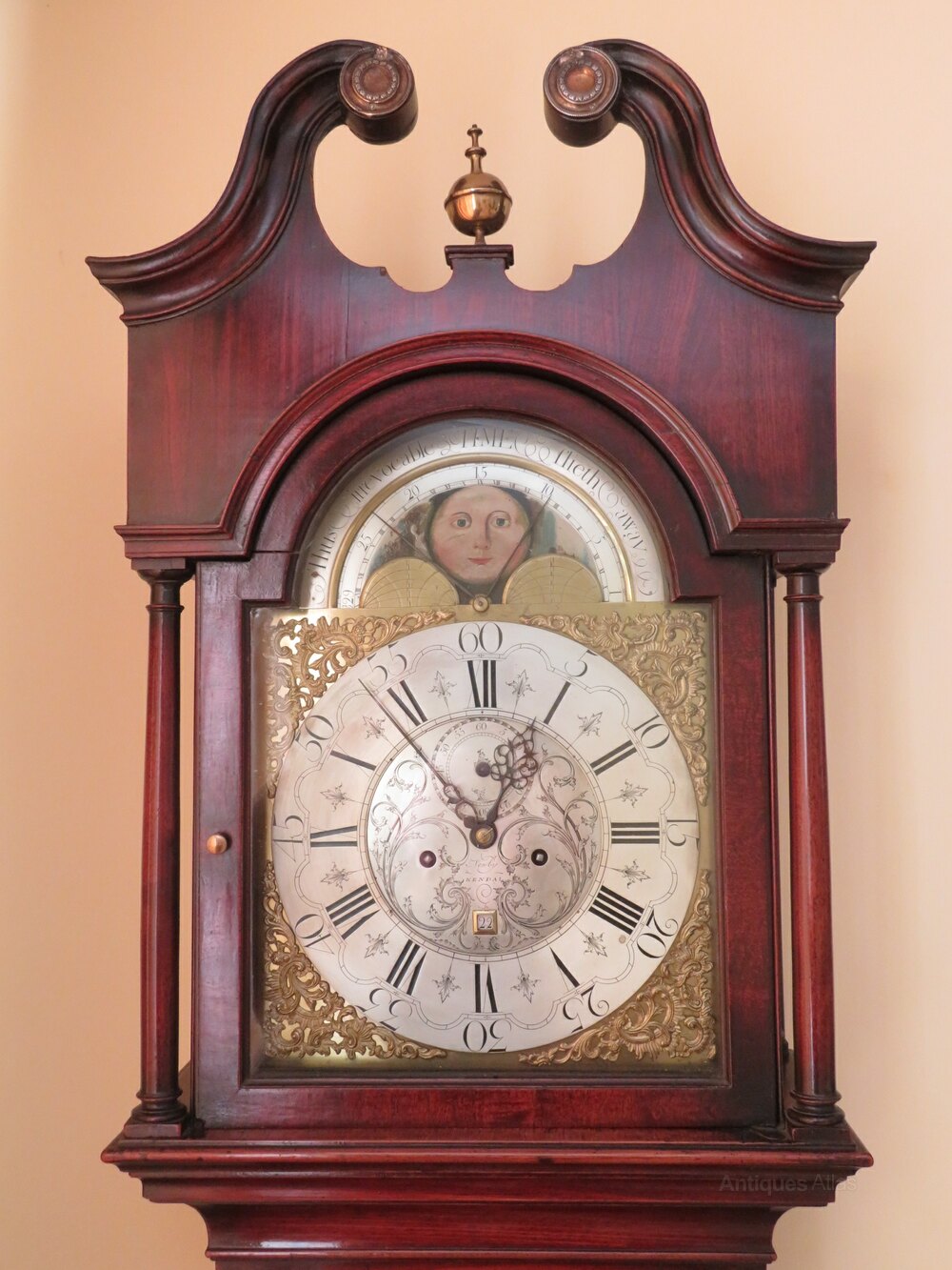 Antiques Atlas - Newby Of Kendal 8 Day Mahogany Longcase Clock as1045a051