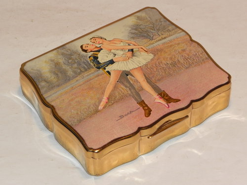 Antiques Atlas - Vintage Stratton Ballet Series Musical Compact ...