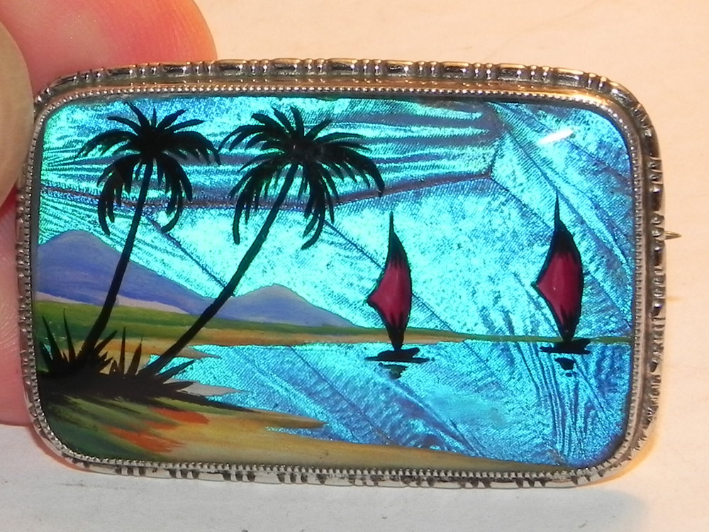 Antiques Atlas - Vintage TLM Mott Silver Butterfly Wing Brooch ...