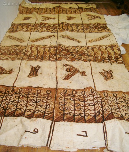 Antiques Atlas - Pacific Islands Tapa Cloth