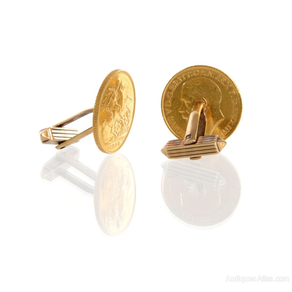Antiques Atlas - A Pair Of Sovereign Cufflinks