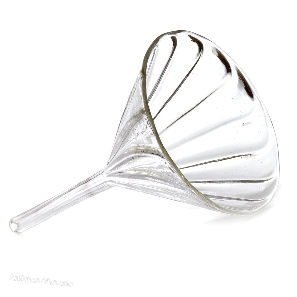 Antiques Atlas - Late 18th Century Glass Funnel With Wrythen Bowl