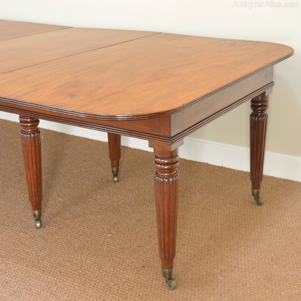 Regency Mahogany Extending Dining Table - Antiques Atlas