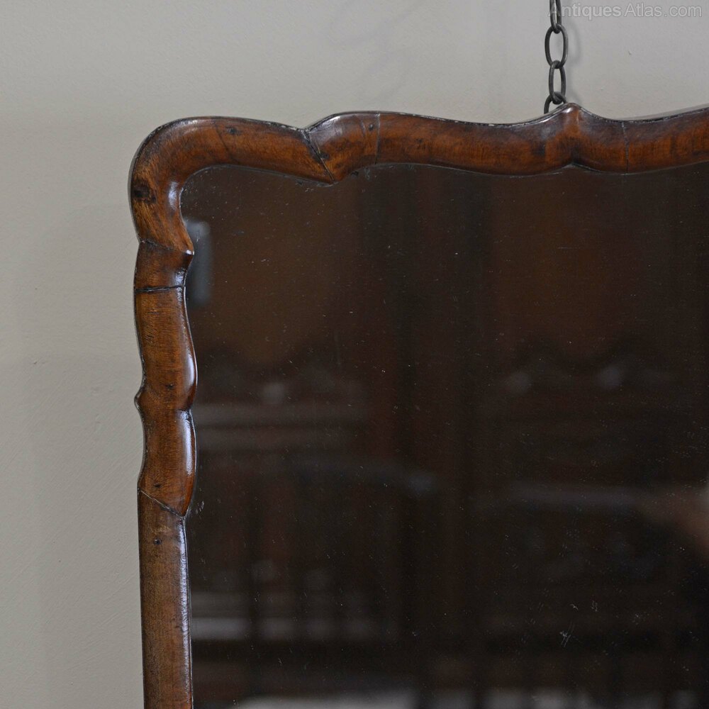 Antiques Atlas - Walnut Queen Anne Mirror
