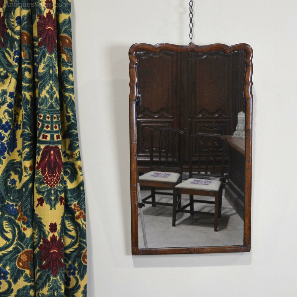 Antiques Atlas - Walnut Queen Anne Mirror