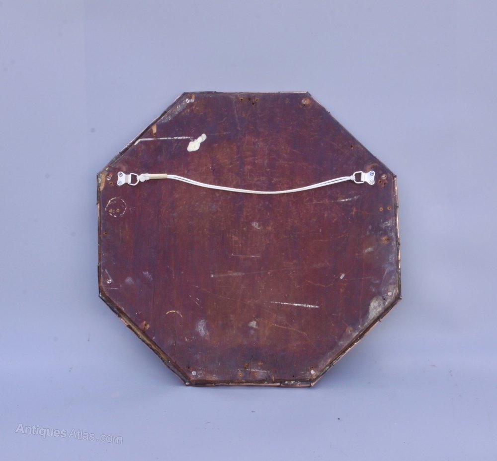Antiques Atlas - Cornish Arts & Crafts Octagonal Wall Mirror C1910