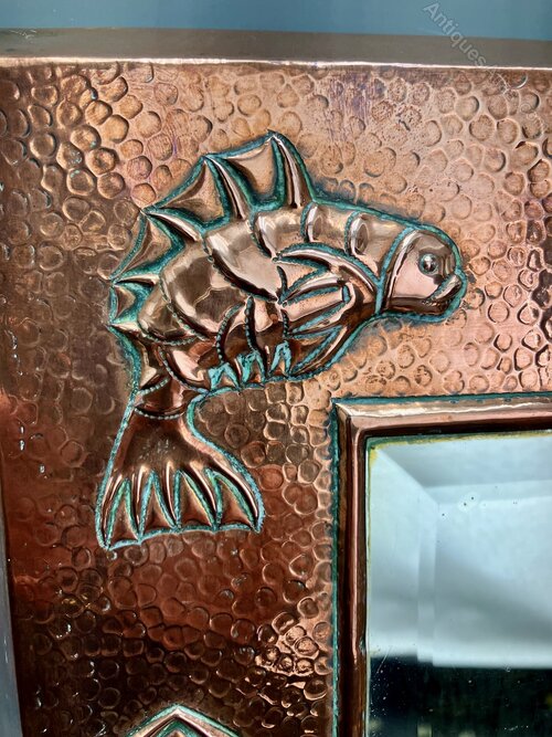 Antiques Atlas - J & F Pool Cornish Arts & Crafts Copper Mirror ...